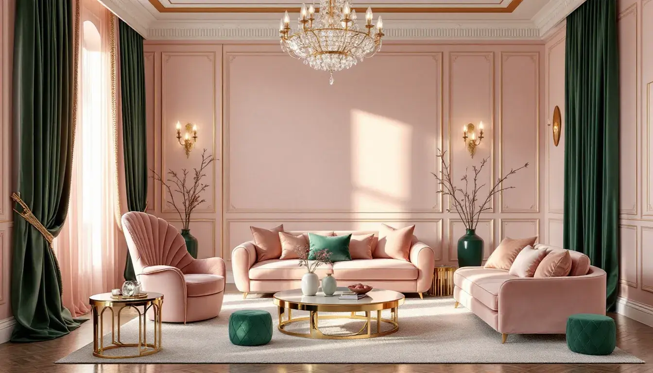 Glamour Style Living Room – How to Create an Elegant Interior